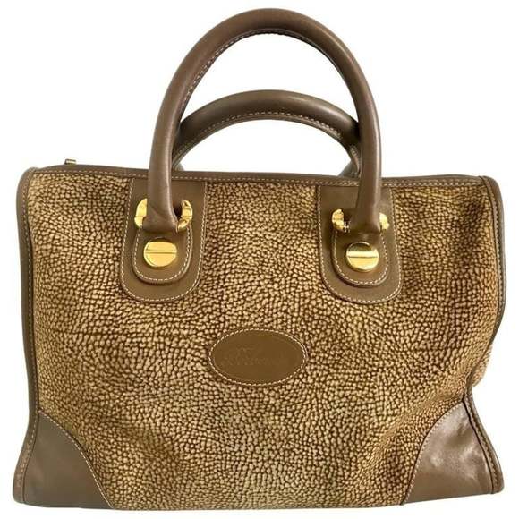 Vintage | Bags | Vintage Borbonese By Red Wall Brown And Beige Leather ...